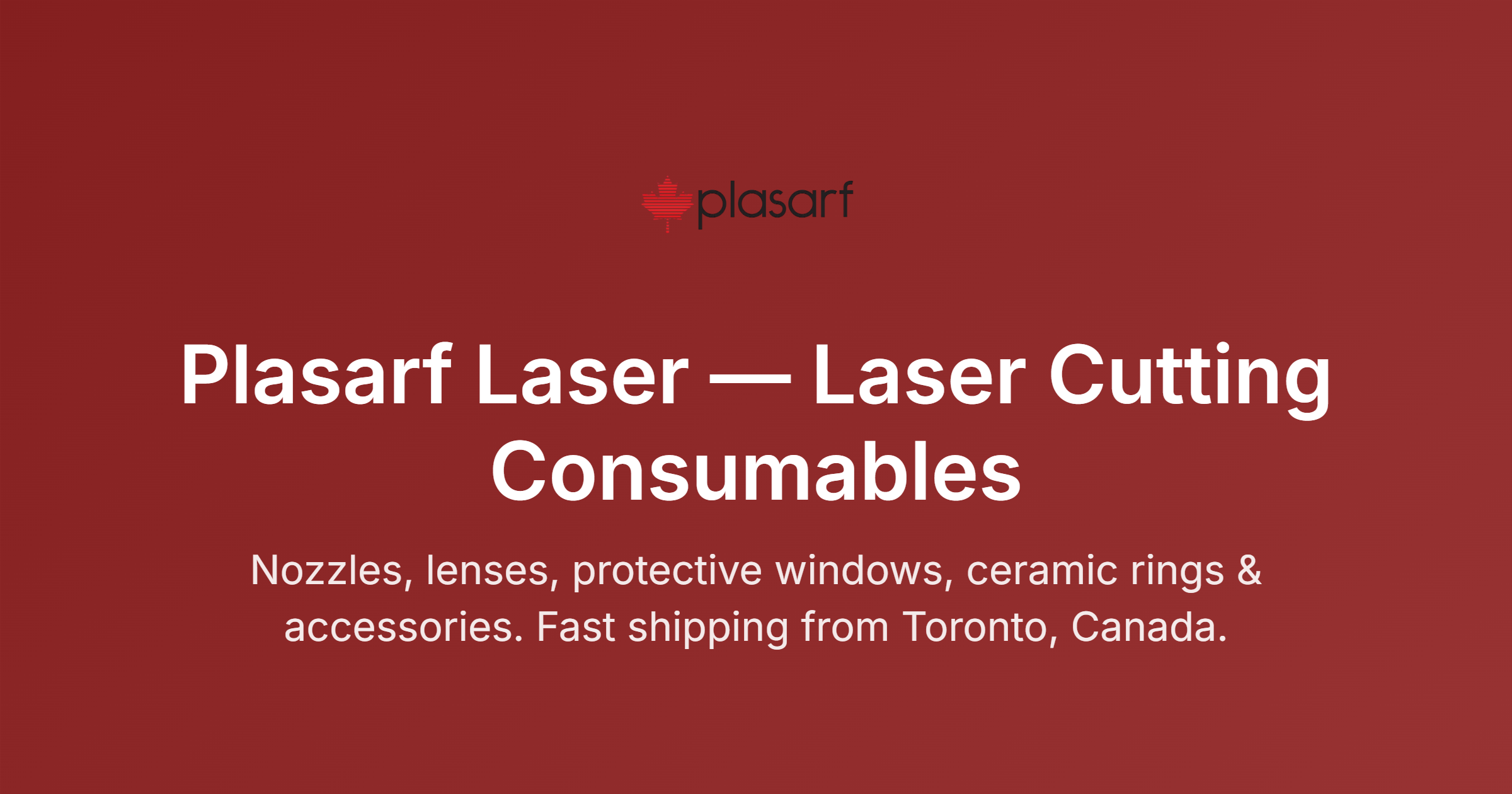 Laser Cutting Consumables Canada — Nozzles & Protective Windows ...